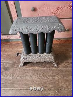 Antique The Union Stove Works Jewel No. 4 Grand Cast Iron Gas Parlor ...