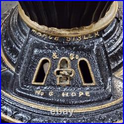 March Sisler No 6 Hope Pat. 1868 Stove Works Cast Iron Pot Belly Stove ...